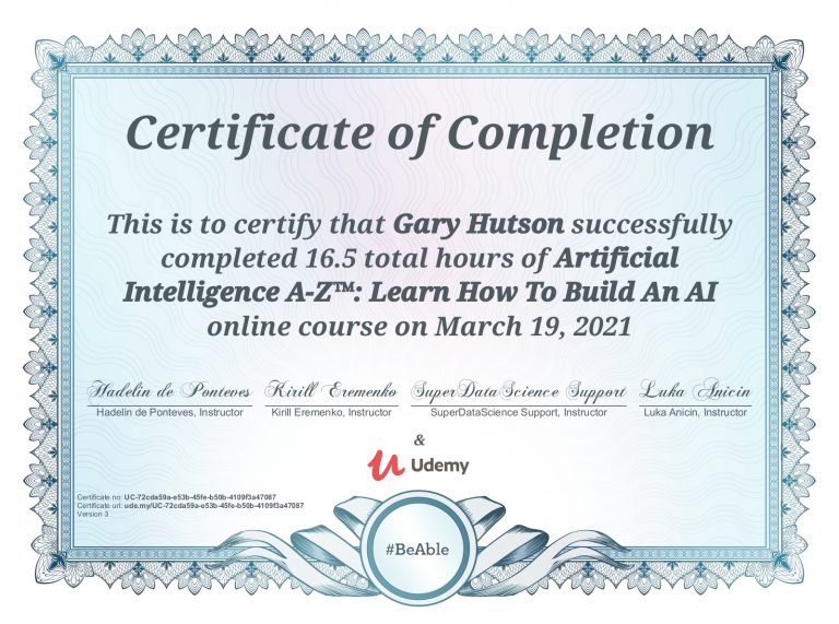 AI cert – Hutsons-hacks